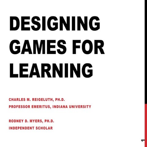 Designing Games for Learning | PPTX