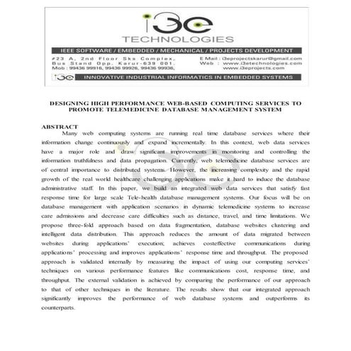 Designing High Performance Web-Based Computing Services to Promote ...