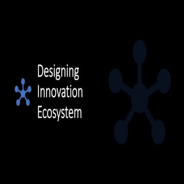 Designing Innovation Ecosystems | PDF