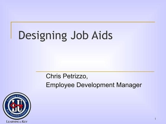 Job Aid | PDF