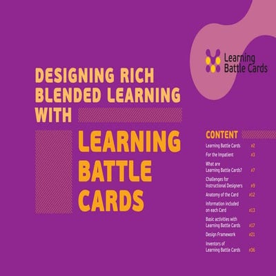Design Rich Blended Learning with Learning Battle Cards | PDF