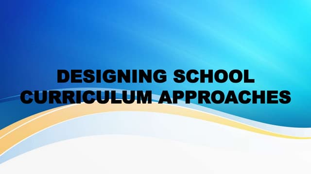 Dimensions and principles of curriculum design | PPTX