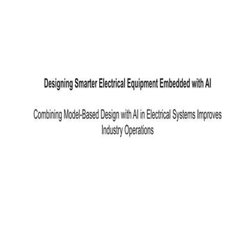The Transformative Role of Artificial Intelligence in Electrical ...