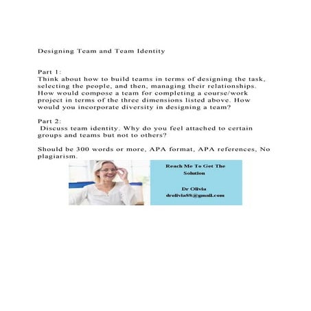 Designing Team and Team IdentityPart 1 Think about how (2) | PDF