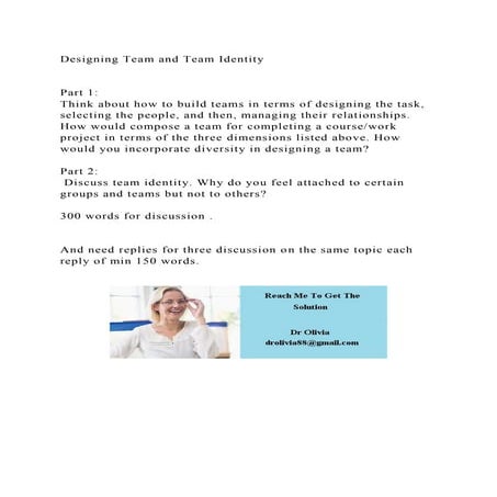 Designing Team and Team IdentityPart 1 Think about how to b (2) | PDF