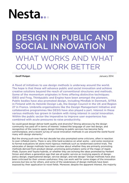 Design for social innovation as a form of designing activism. An action ...
