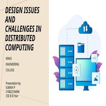 Design Issues and Challenges in Distrubted Computing.pptx