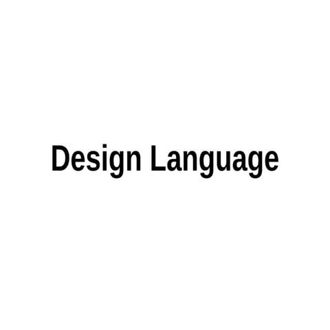 Design Language | PDF