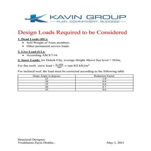 Design Loads-Kavin Group.docx