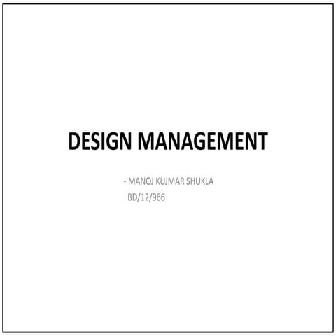 Design management | PPTX