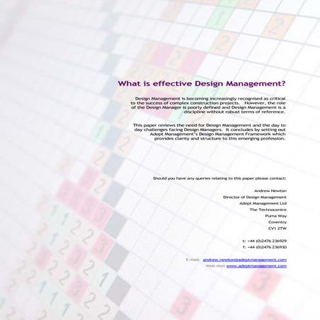 Design Management White Paper V5 | PDF