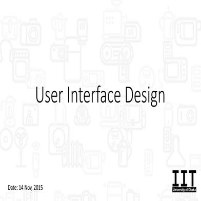 Software Design: User Interface Design | PPT