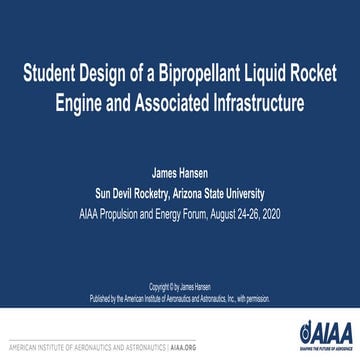 Design of a Bipropellant Liquid Rocket - AIAA Slides.pdf