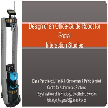 Design of an office guide robot for social | PPTX
