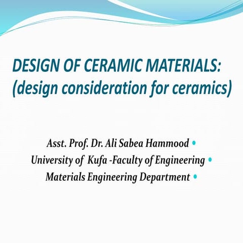 Design of ceramics | PPT