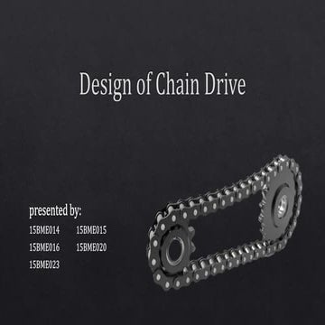 Design of chain drive | PPTX