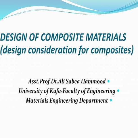 Design of composite materials | PPT