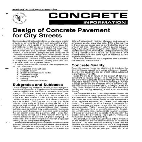 Design of concrete pavement | PDF