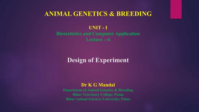 Complete Randomized Block Design Crbd And Randomized Block Design Rbd Pdf