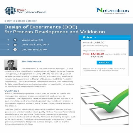 Design of Experiments (DOE) - Training for Managers | PPTX