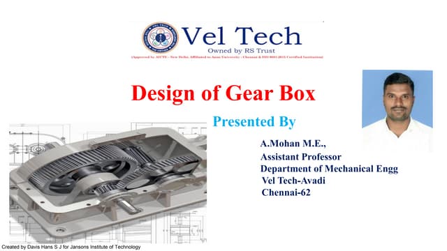 Design of Gear Box | PPTX