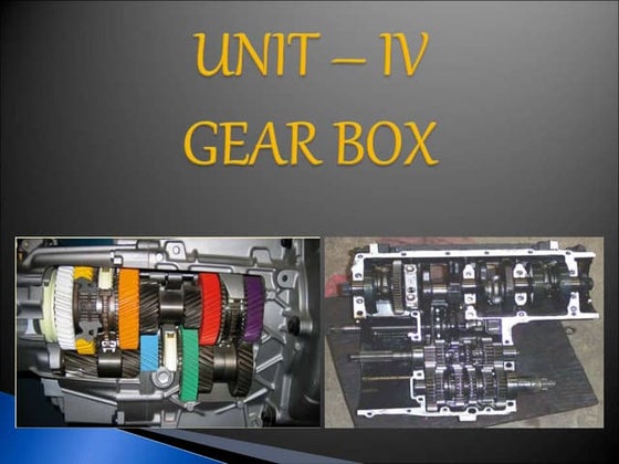 12 Speed Gear Box Theory Notes by Prof. Sagar Dhotare | PDF