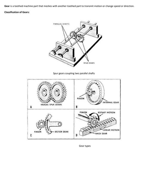 Gear terminologies | PPTX | Physics | Science