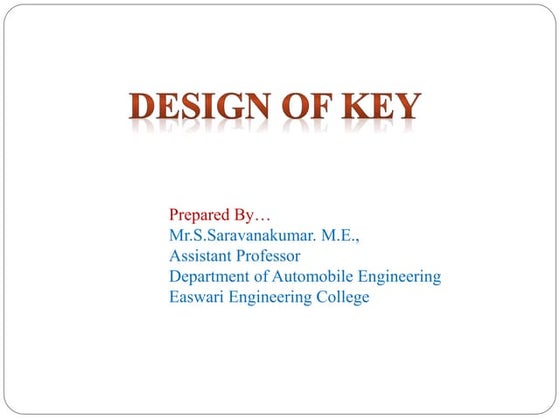 machine design lecture topic 2.0-Keys.pdf