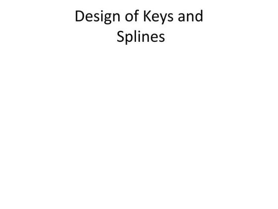 Design of keys | PPTX