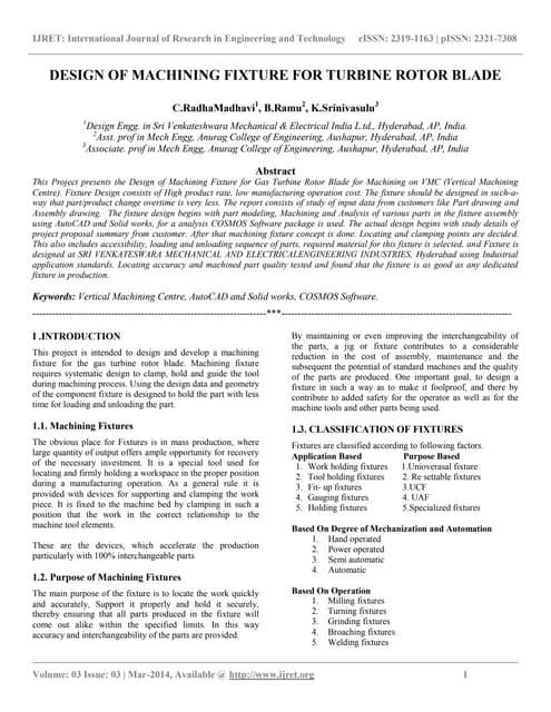 Design of Machining Fixture for Support Bracket | PDF