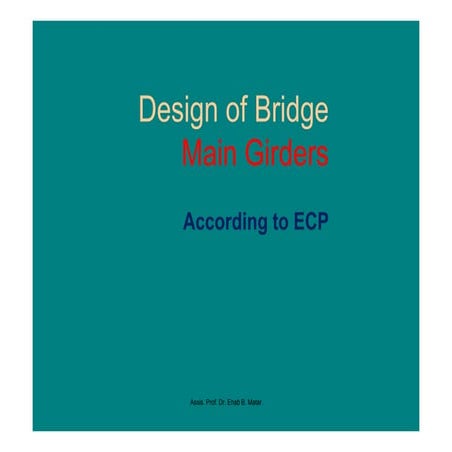 Steel Plate Girder Bridge Design | PDF