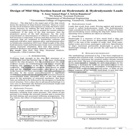 Design of midship section based on hydrostatic and hydrodynamic loads | PDF
