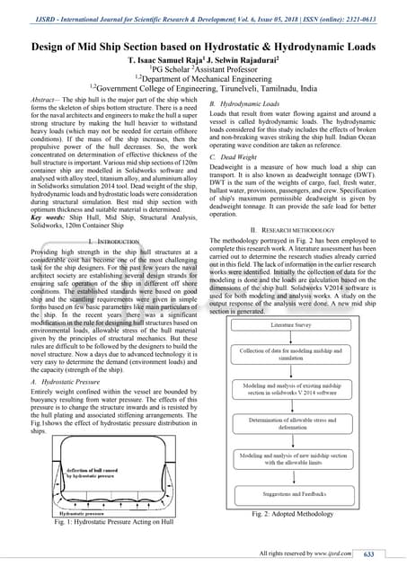 Design and structural analysis of auv pressure hull with sandwich materials | PPTX