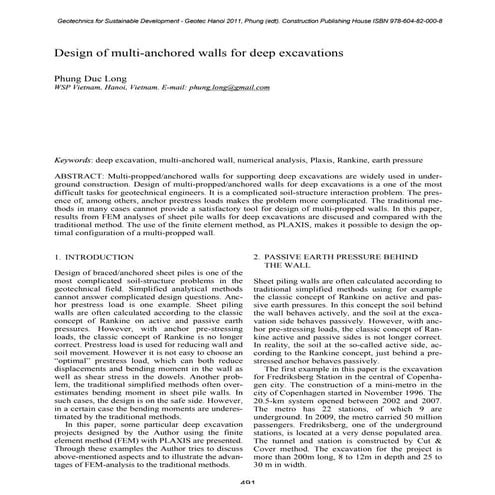 Design of multi-anchored_walls_for_deep (1) | PDF