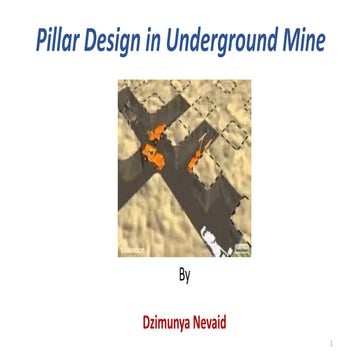 Design of Bord and Pillar method in coal mines | PPTX