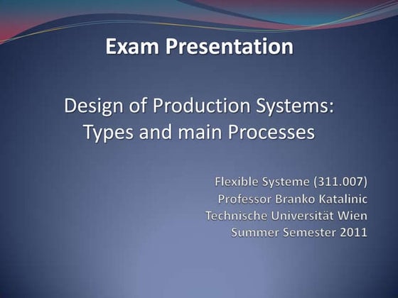 Production management term paper | PDF