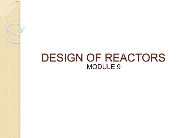 Types of reactor | PDF