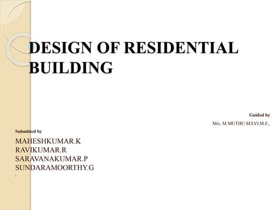 Construction Project Schedule Example- Residential Building | PDF