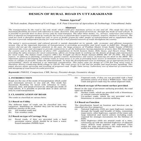 Design of rural road in uttarakhand | PDF