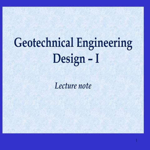Design of Shallow Foundations, Foundation Engineering One.pptx