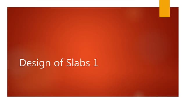 Design of two way slab | PPTX