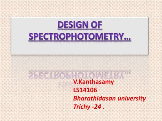 Spectrophotometry | PPT