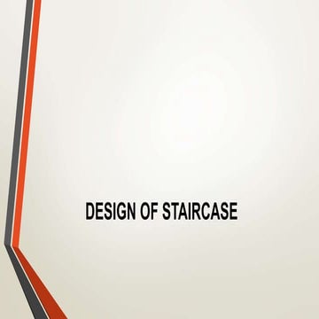 Design of staircase ppt | PPTX