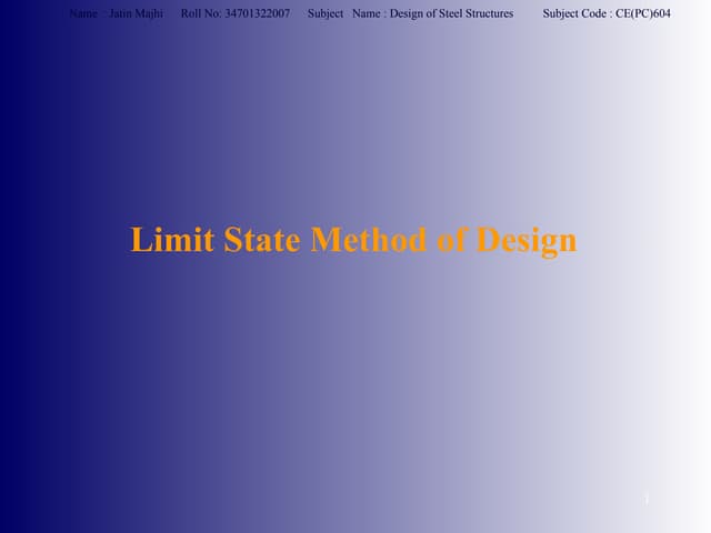 Limit state method | PPT