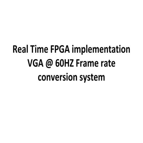 Design of vga based pong game using fpga | PPT