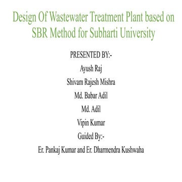 Design of Waste Water Treatment Plant.pptx