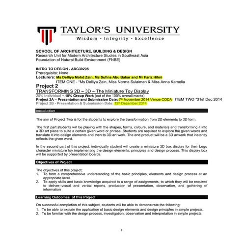 Design Assignment 2a | PDF