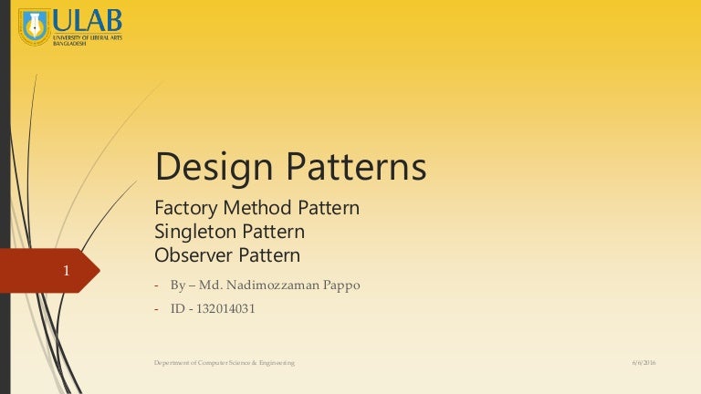 Design pattern - Software Engineering