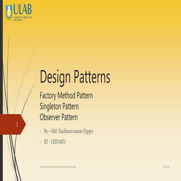 Design Pattern Software Engineering Ppt