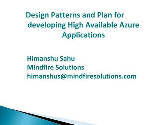 Ms cloud design patterns infographic 2015 | PPT